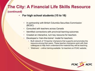 Financial Literacy in Canadian schools | PDF
