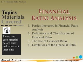 Fin man 2 ratio analysis | PPTX