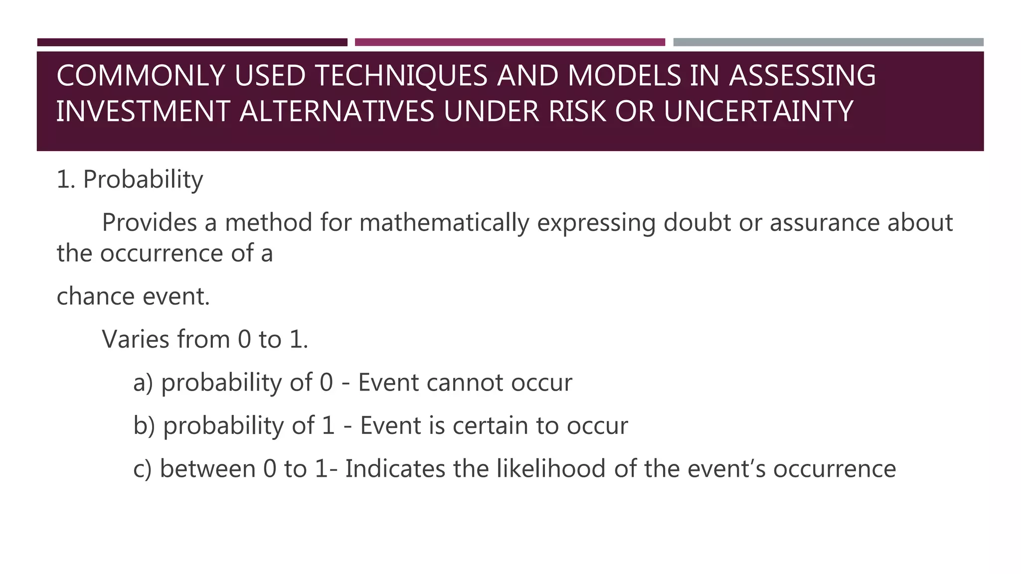 Quantitative Techniques and Concepts in Finance | PPTX