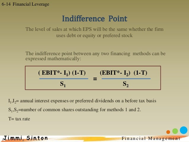 Fin man 6 financial leverage