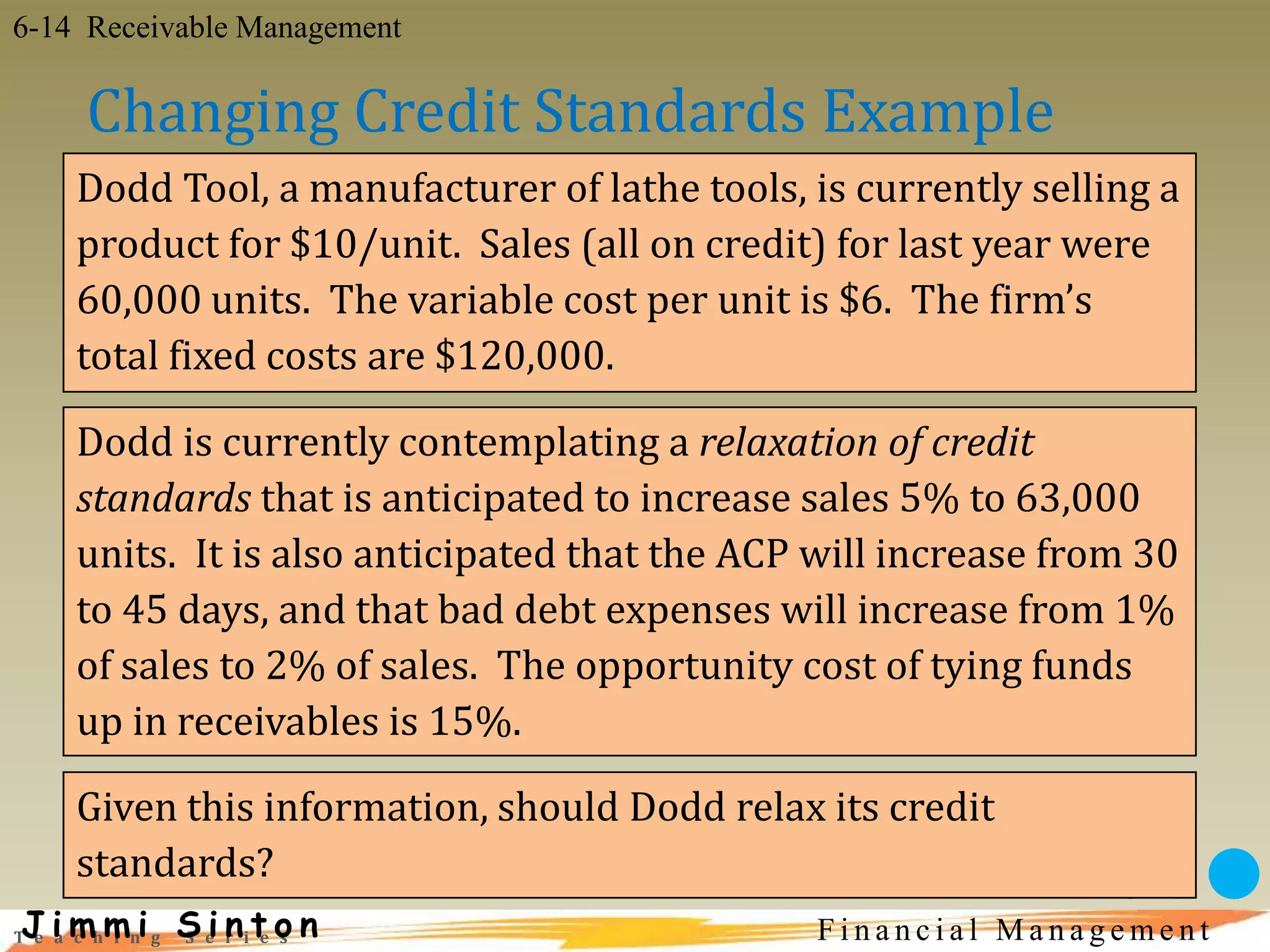Fin man 7 receivable management | PPTX