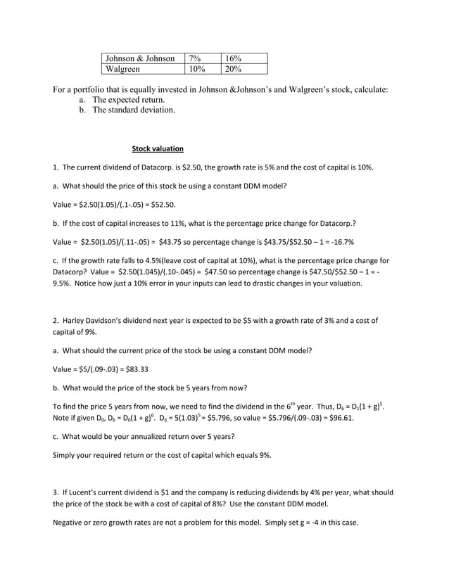 Financial maths Questions | PDF