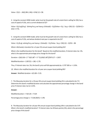 Financial maths Questions | DOCX