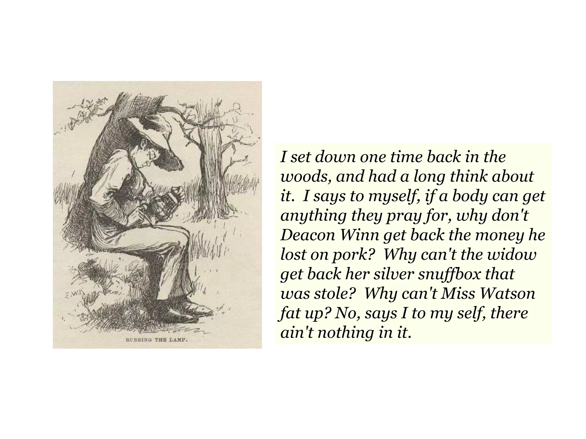 Huckleberry Finn_Chapter 3 | PPT