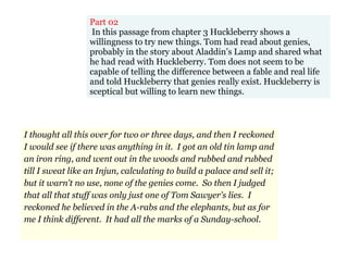Huckleberry Finn_Chapter 3 | PPT