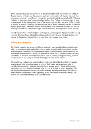 Finnish business culture guide - Learn about Finland | PDF