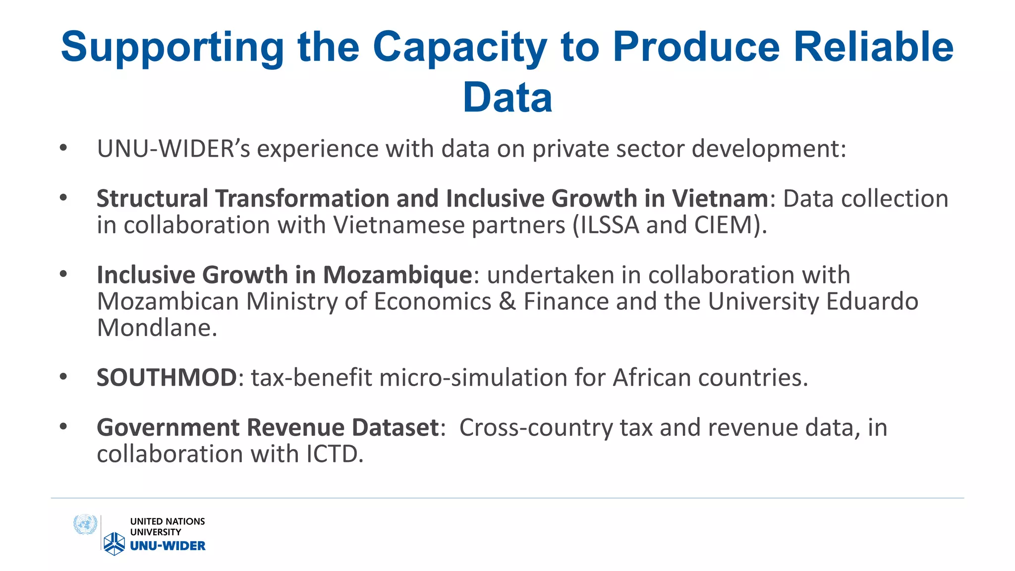 WIDER knowledge and Agenda 2030 challenges | PDF