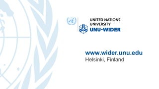 WIDER knowledge and Agenda 2030 challenges | PDF
