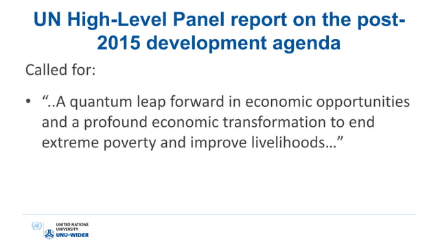 WIDER knowledge and Agenda 2030 challenges | PDF