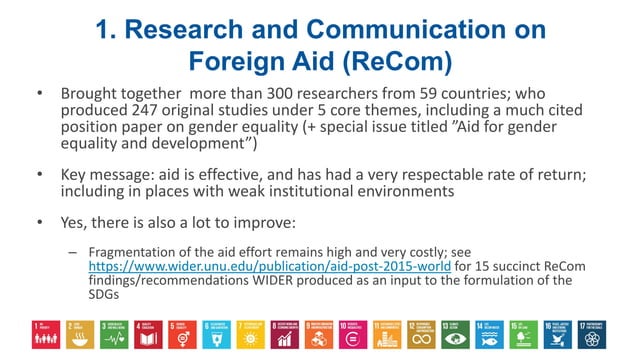 WIDER knowledge and Agenda 2030 challenges | PPT