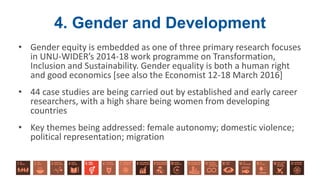 WIDER knowledge and Agenda 2030 challenges | PDF