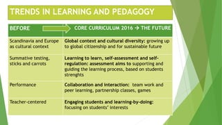 Finnish Core Curriculum: New Approach to Learning | PPTX