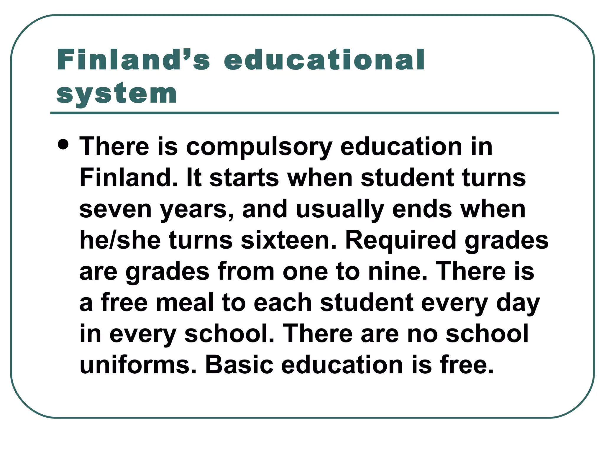 Finnish education system | PPT