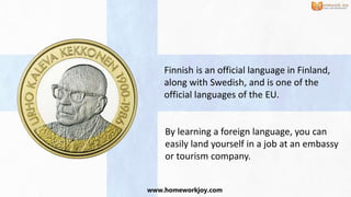 LEARN THE INTERESTING ASPECTS OF FINNISH LANGUAGE | PPTX