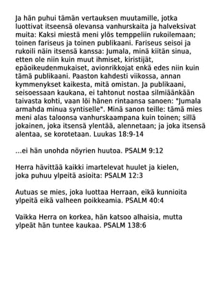 Finnish Pride and Humility Tract.pdf | Christianity | Religion & Spirituality