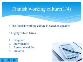 Finnish working culture | PPTX