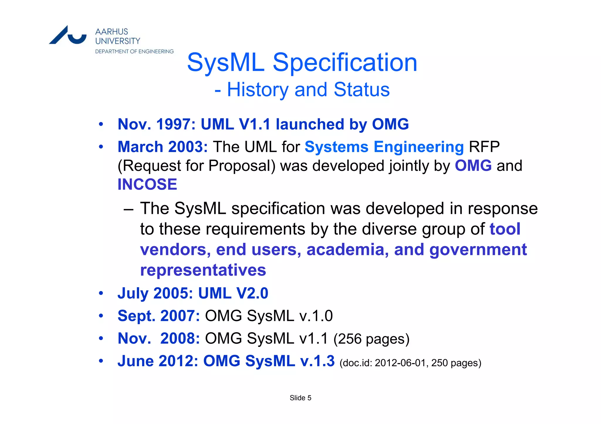 Introduction to SysML af Finn Overgaard Hansen, AU | PDF