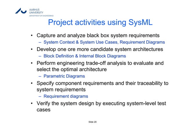 Introduction to SysML af Finn Overgaard Hansen, AU | PDF | Computing | Technology & Computing