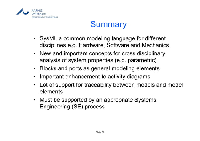 Introduction to SysML af Finn Overgaard Hansen, AU | PDF | Computing | Technology & Computing