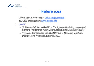 Introduction to SysML af Finn Overgaard Hansen, AU | PDF