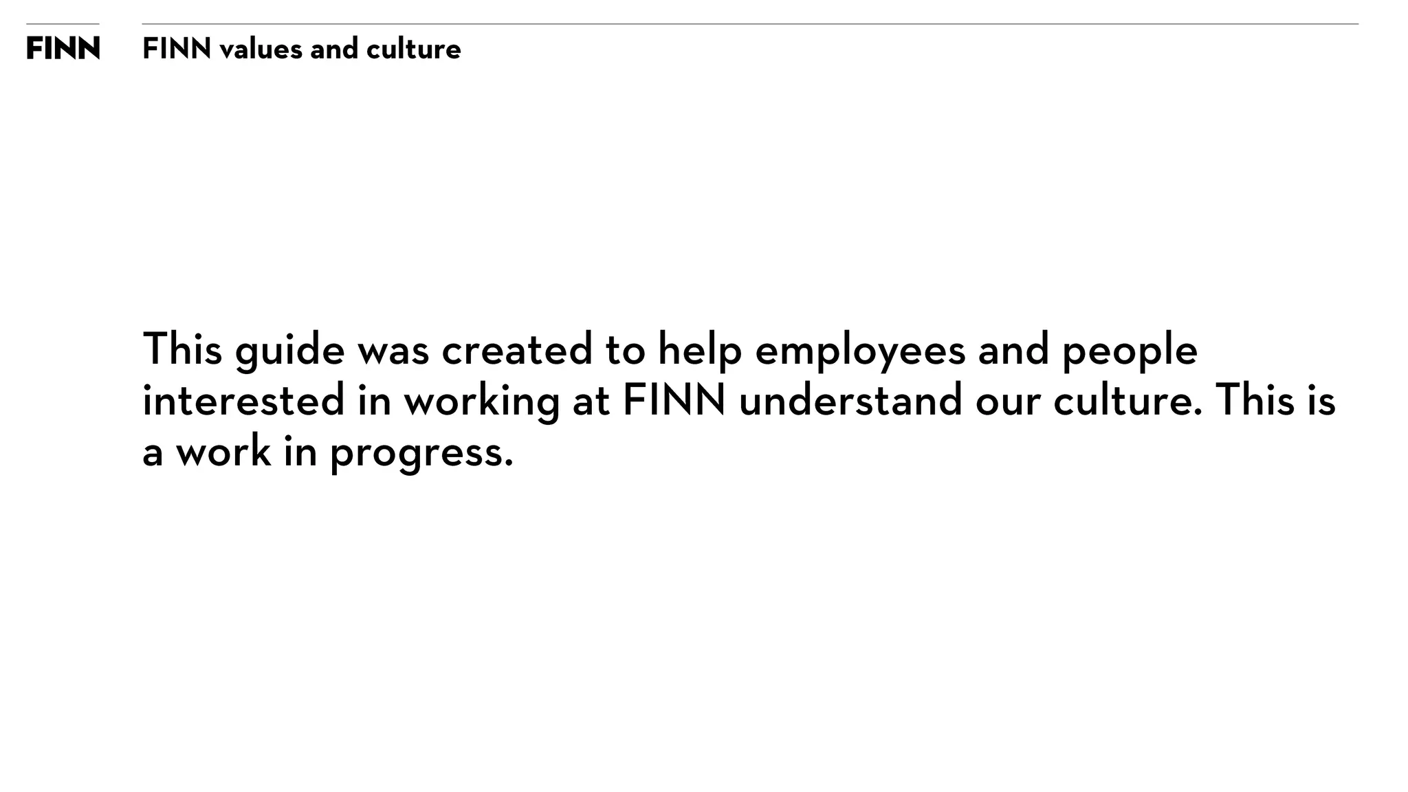 FINN values and culture | PPT