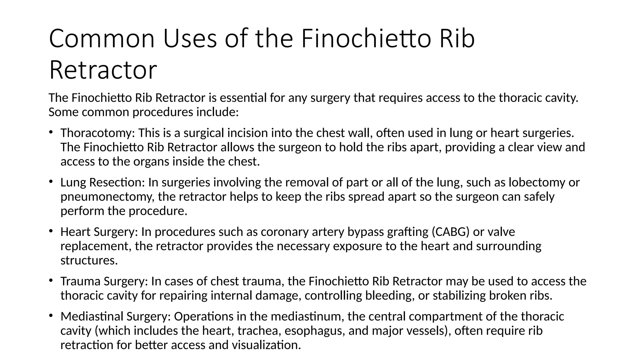 Finochietto Rib Retractor .. , | PPTX