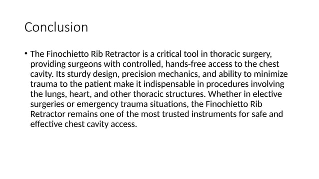 Finochietto Rib Retractor .. , | PPTX