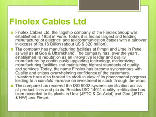 Finolex cables | PPT