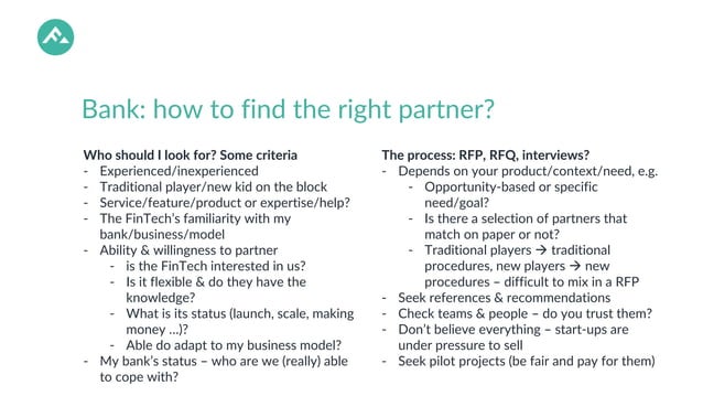 Banks & FinTechs: how to set up a successful collaboration | PDF