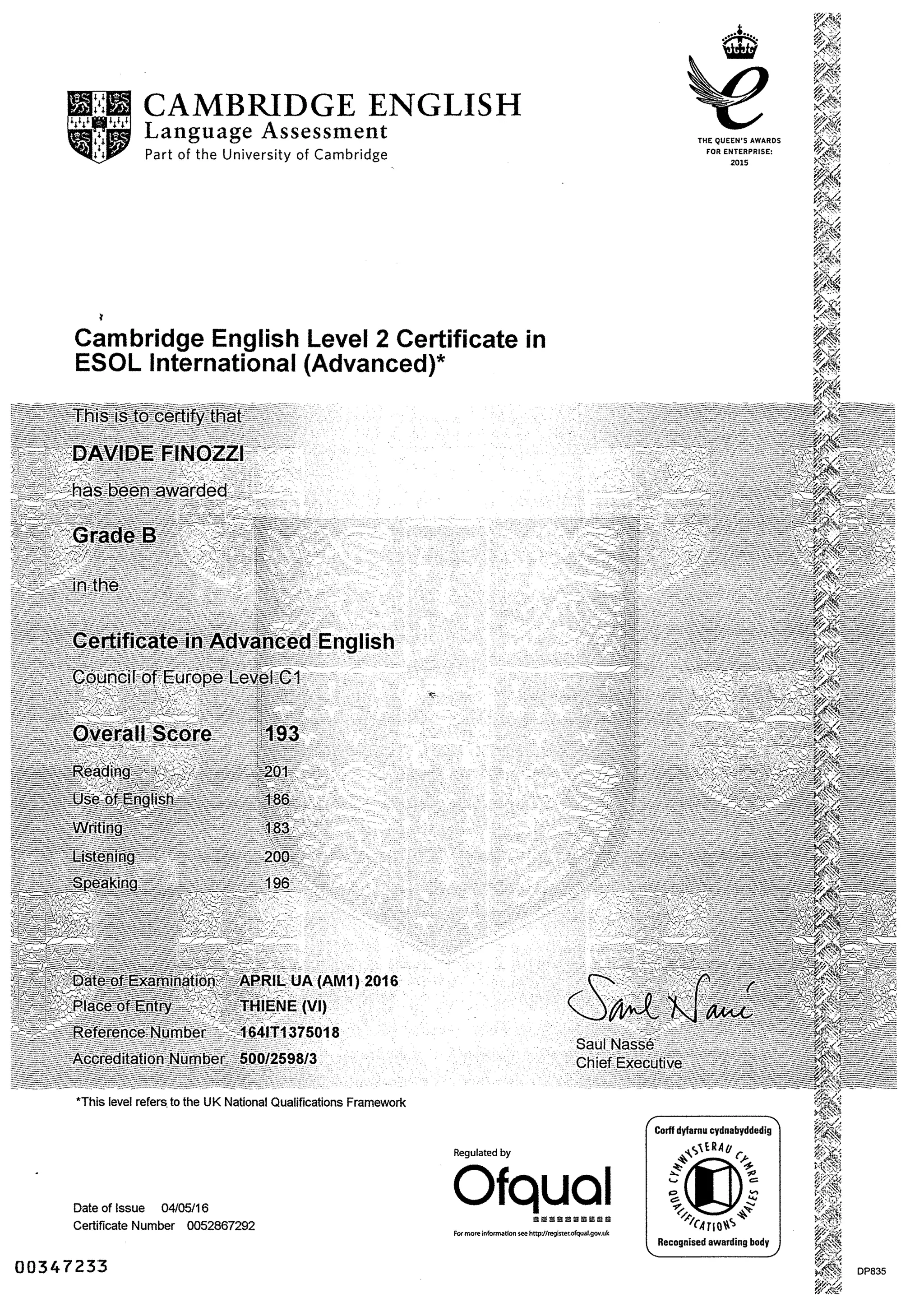 CAE Certification | PDF