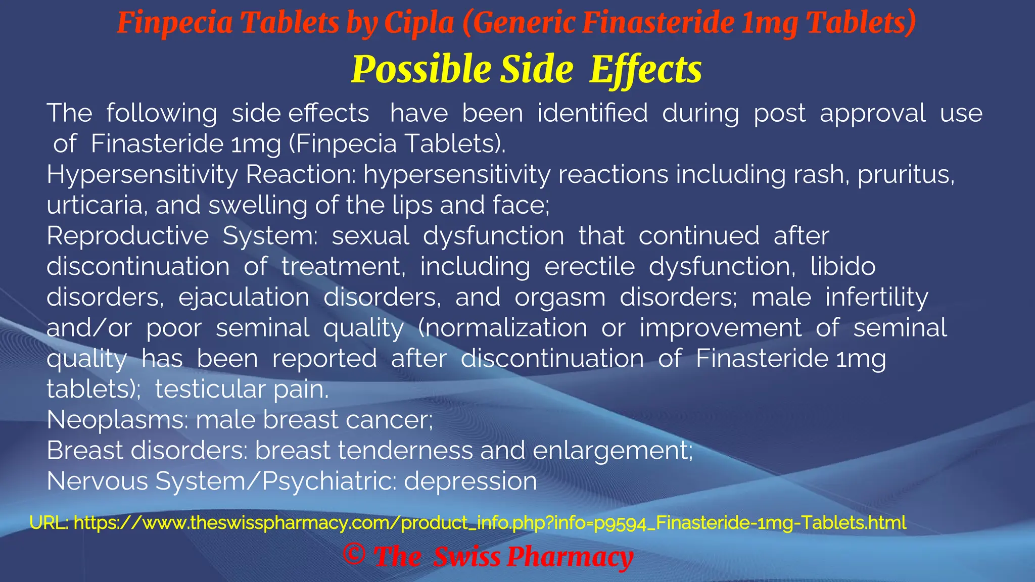 Finpecia Tablets by Cipla (Generic Finasteride 1mg Tablets) | PDF