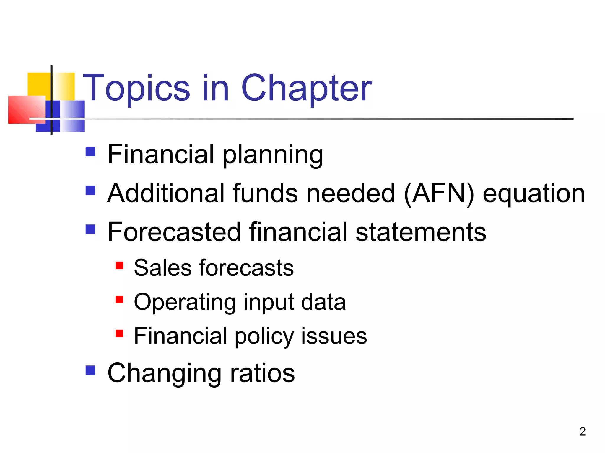 Financial planning & forecasting | PPT
