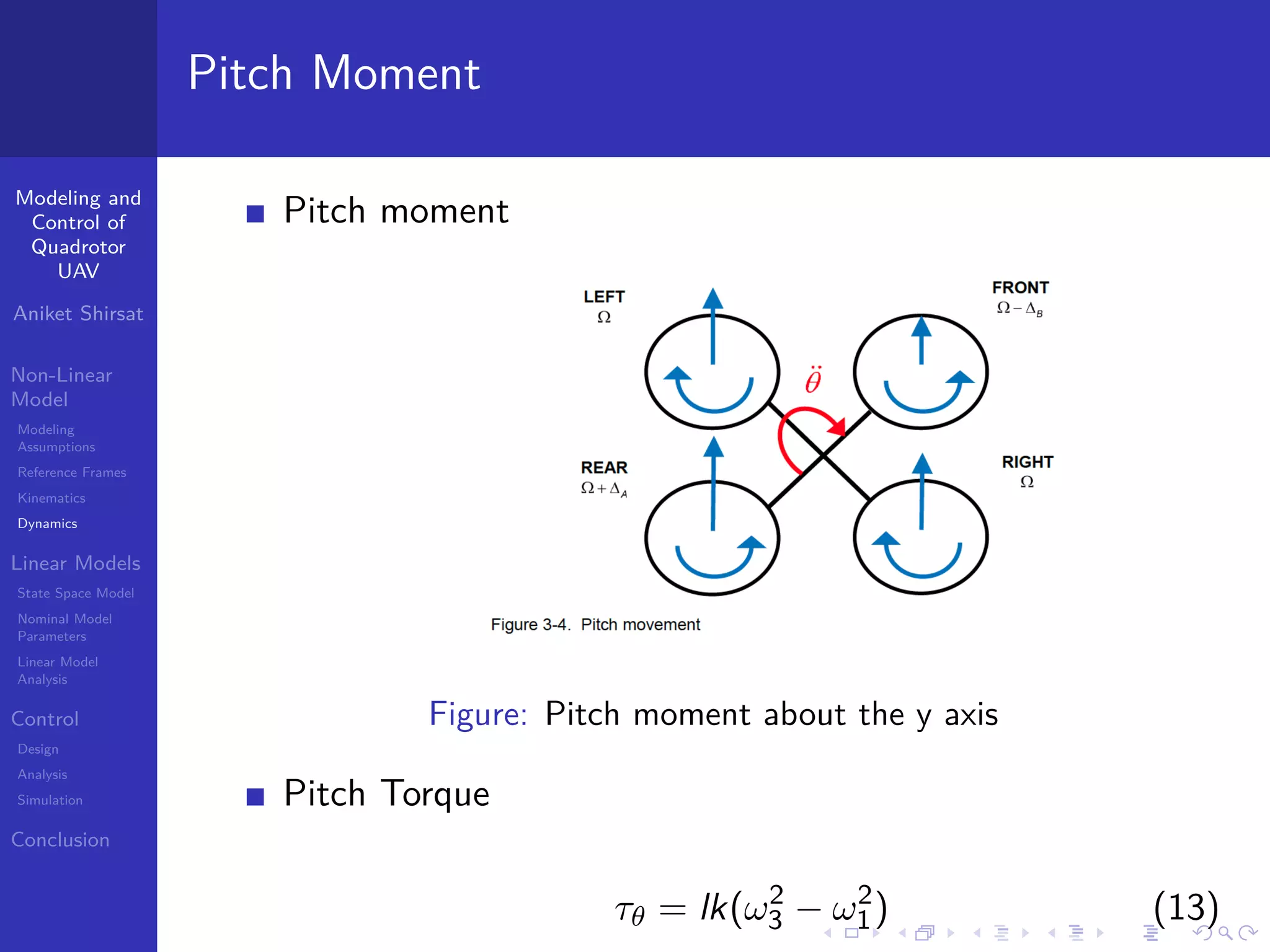Modeling and control of a Quadrotor UAV | PDF