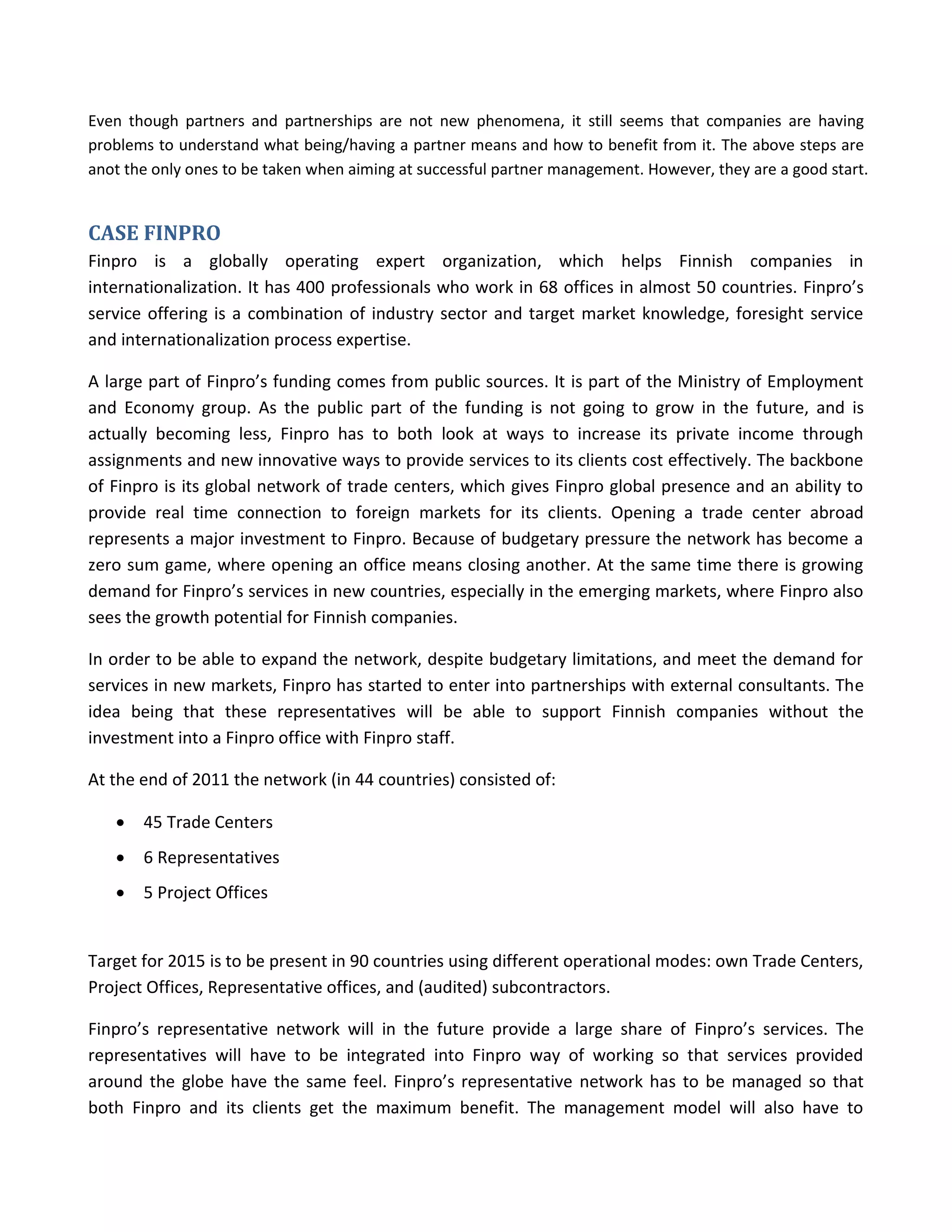 Finpro markus ranne partner network white paper | PDF