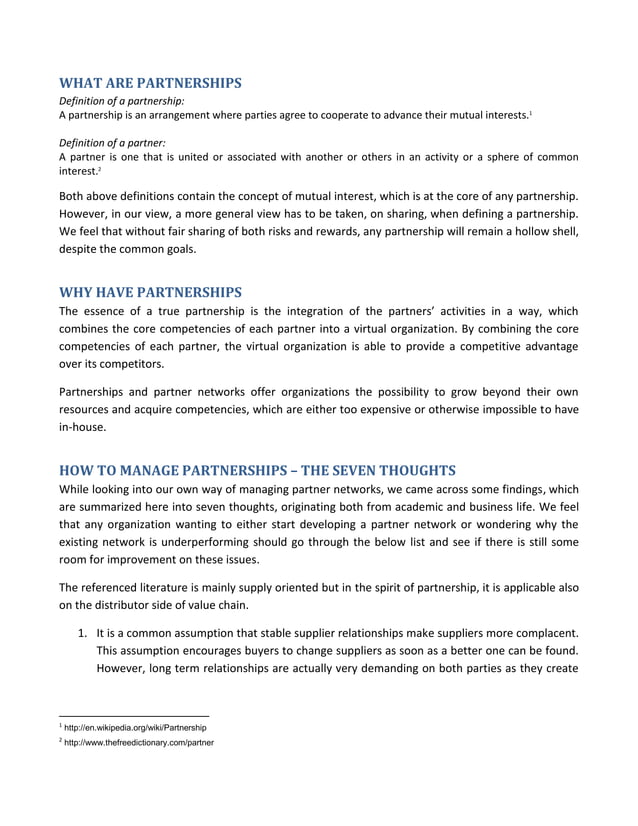 Finpro markus ranne partner network white paper | PDF