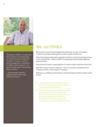 FINRA at Work | PDF