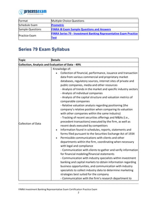 Comprehensive FINRA Series 79 Exam Study Guide and Practice Test | PDF