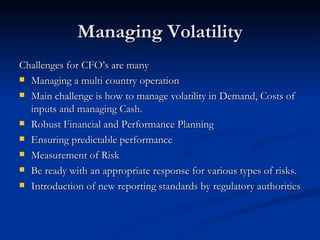 Managing in a Volatile Economy | PPT
