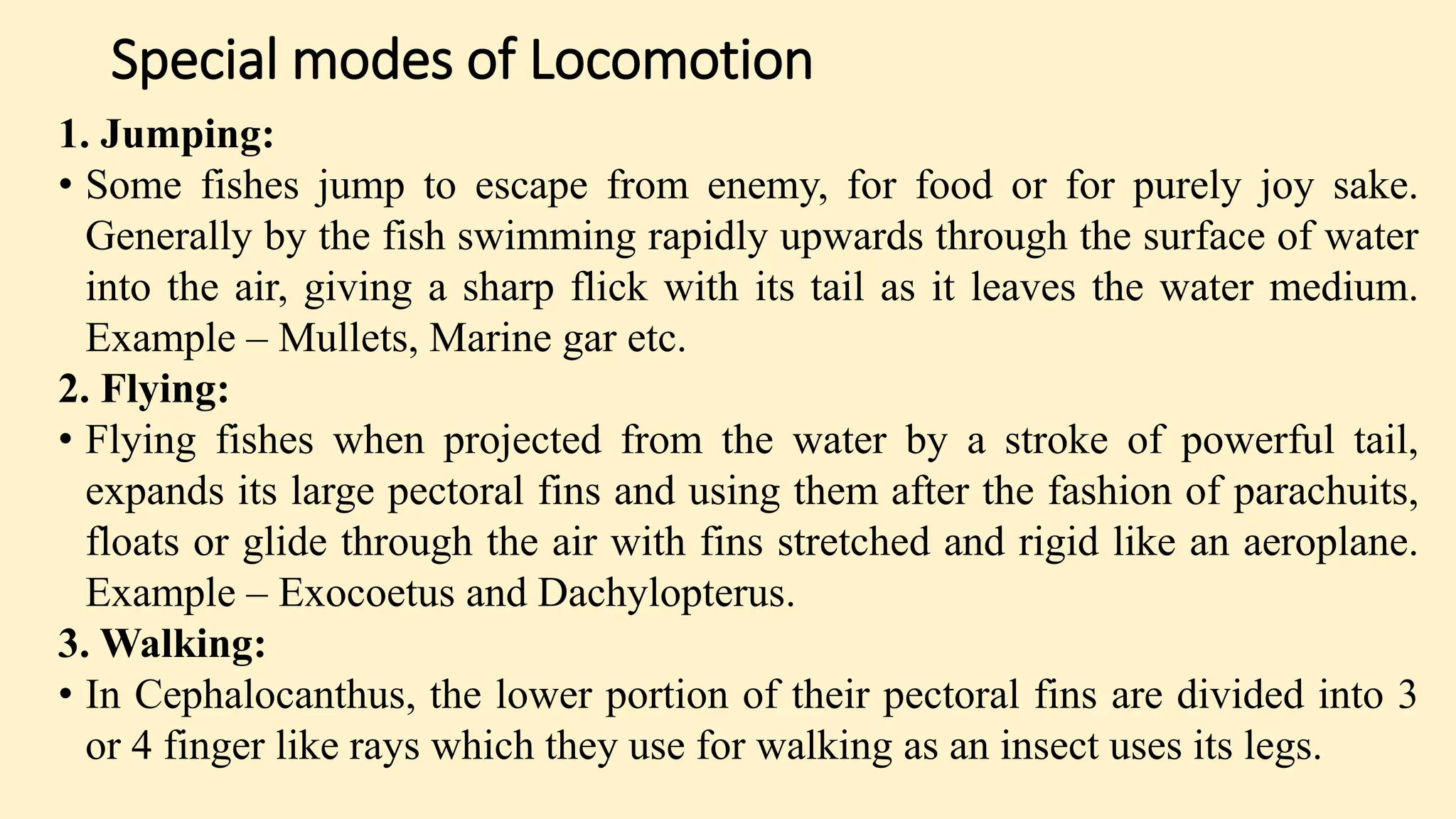 Fins and locomotion in fishes by Iram Bee M.Sc. II Year.pptx