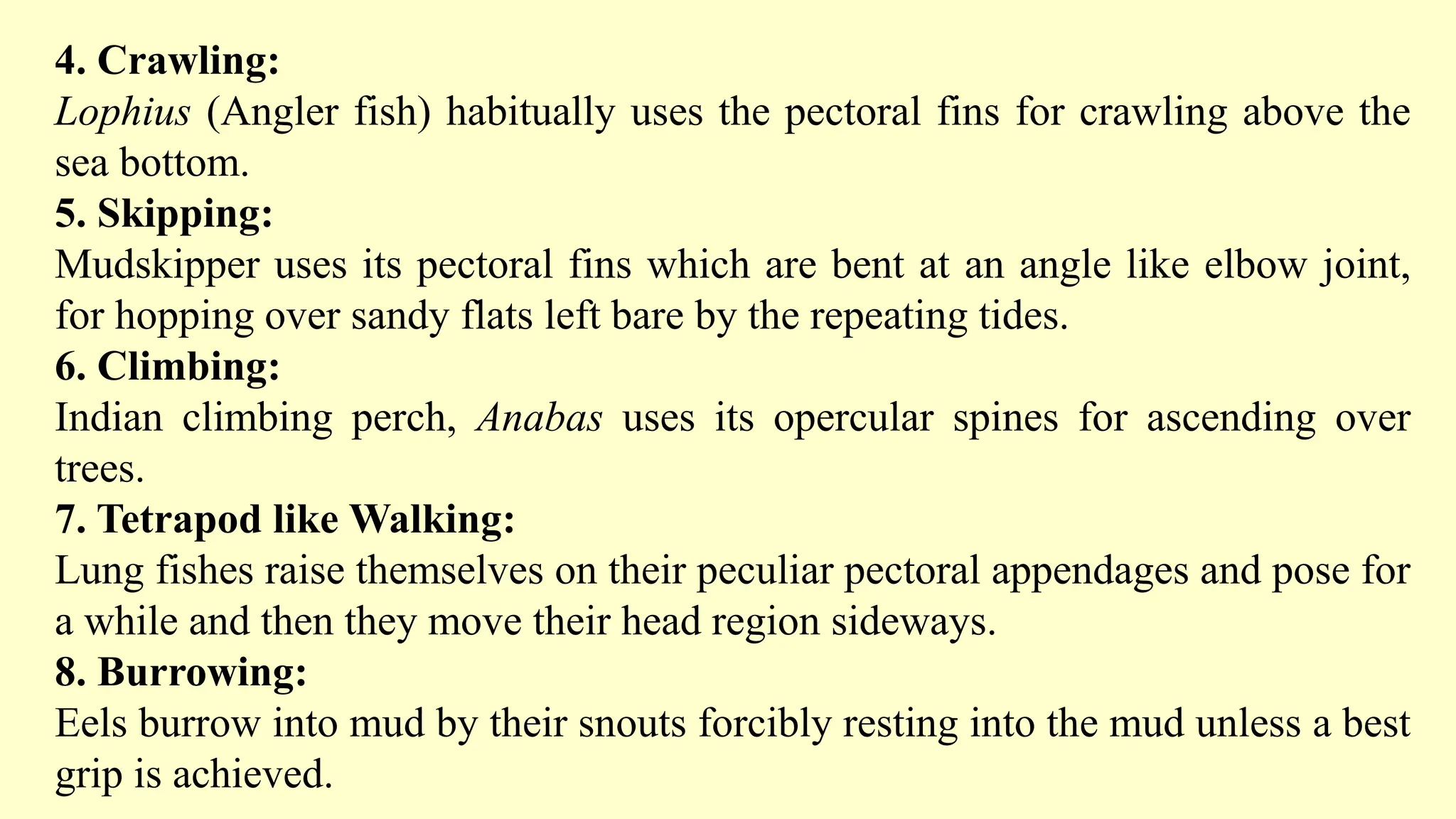 Fins and locomotion in fishes by Iram Bee M.Sc. II Year.pptx