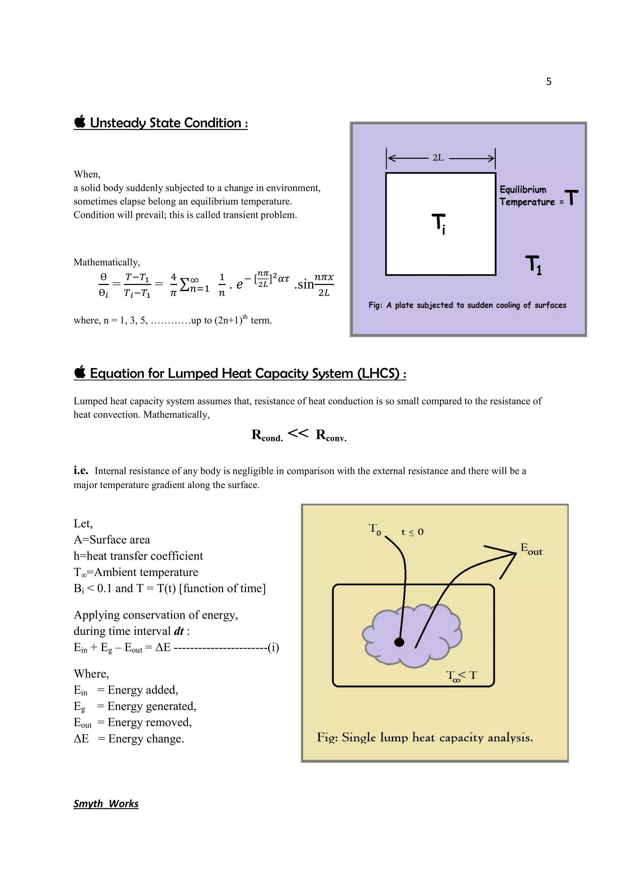Fins equation & lumped heat capacity system | PDF