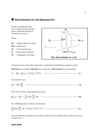 Fins equation & lumped heat capacity system | PDF