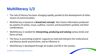 Finska litteracitetsundervisning | PPT