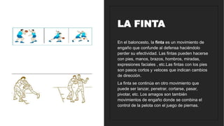 Finta en el basketball | PPTX