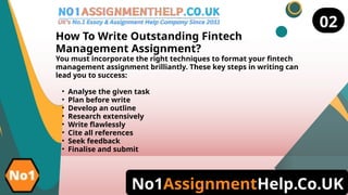 Fintech Management Assignment Help For MBA Students in UK | PPT