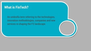 An overview of the FinTech landscape | PDF