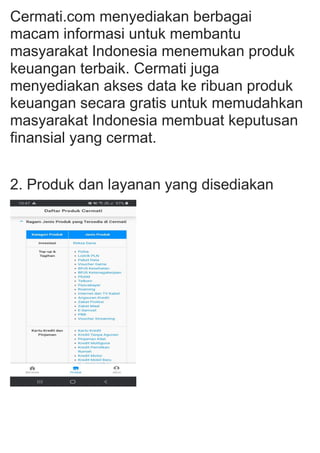 fintech_analisis proses bisnis cermati.com