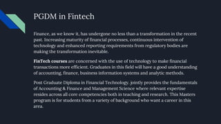 Fintech courses | PPTX