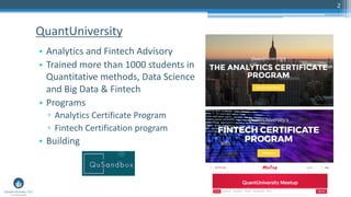 QuantUniversity Fintech Bootcamp Day- 3 | PPT