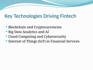 Fintech Evolutions in digital financial services | PPT